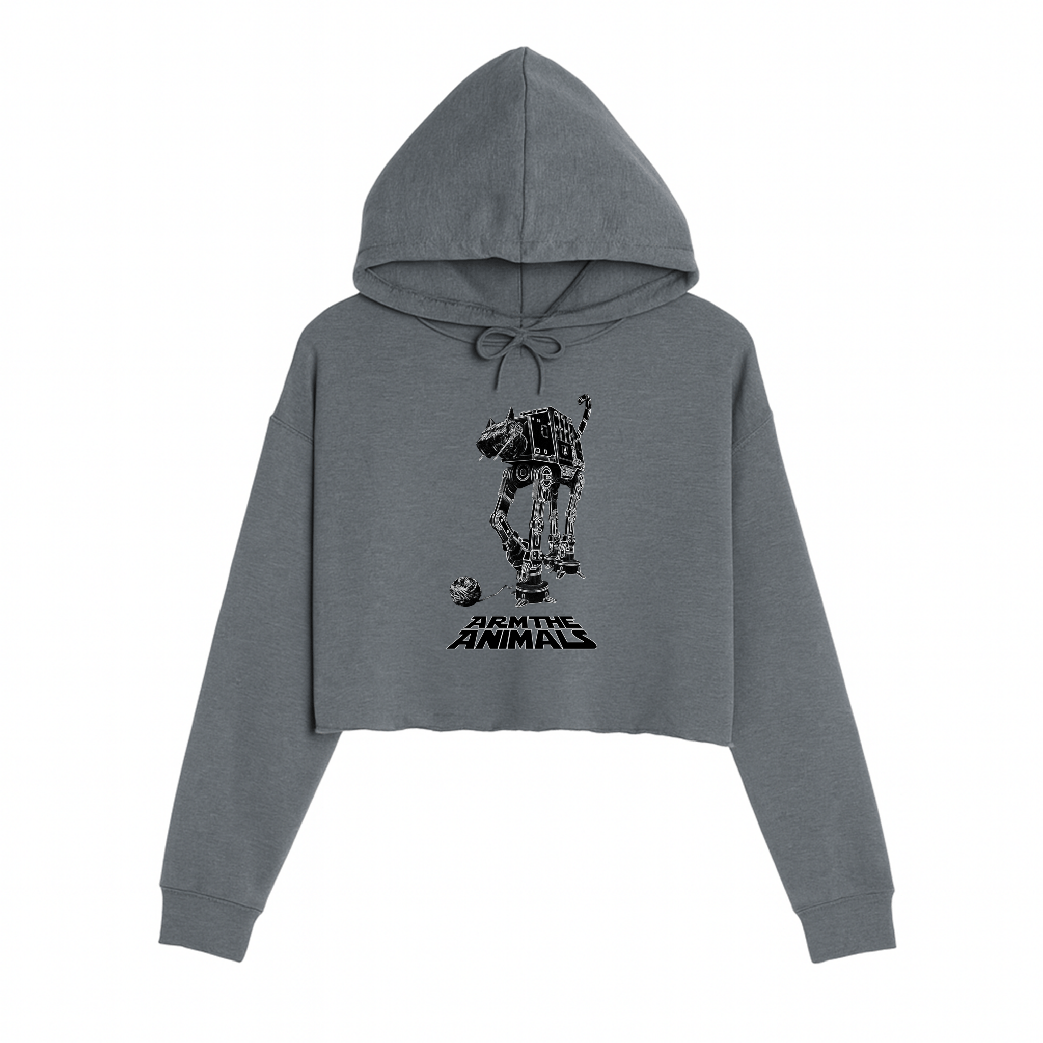 Women's | Cat-At | Crop Hoodie - Arm The Animals Clothing LLC – ATA Tees